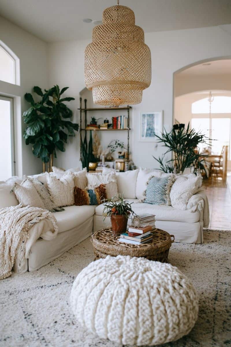 50+ Boho Living Room Ideas You’ll Want to Steal Right Now - Restore ...