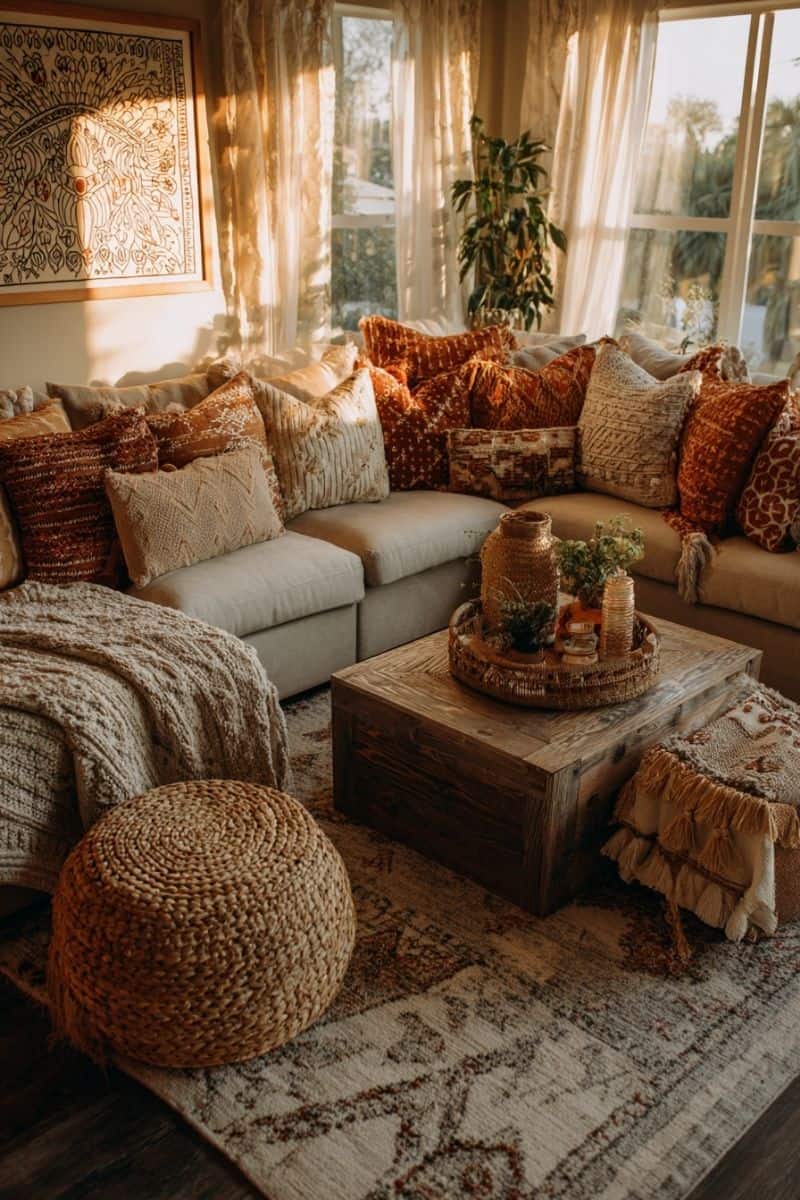 50+ Boho Living Room Ideas You’ll Want to Steal Right Now - Restore ...