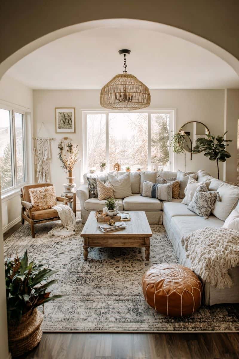 50+ Boho Living Room Ideas You’ll Want to Steal Right Now - Restore ...