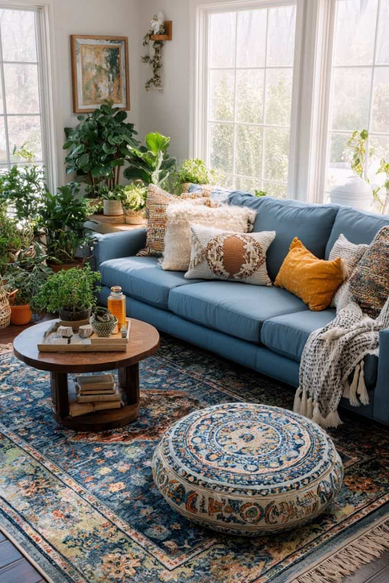 50+ Boho Living Room Ideas You’ll Want to Steal Right Now - Restore ...
