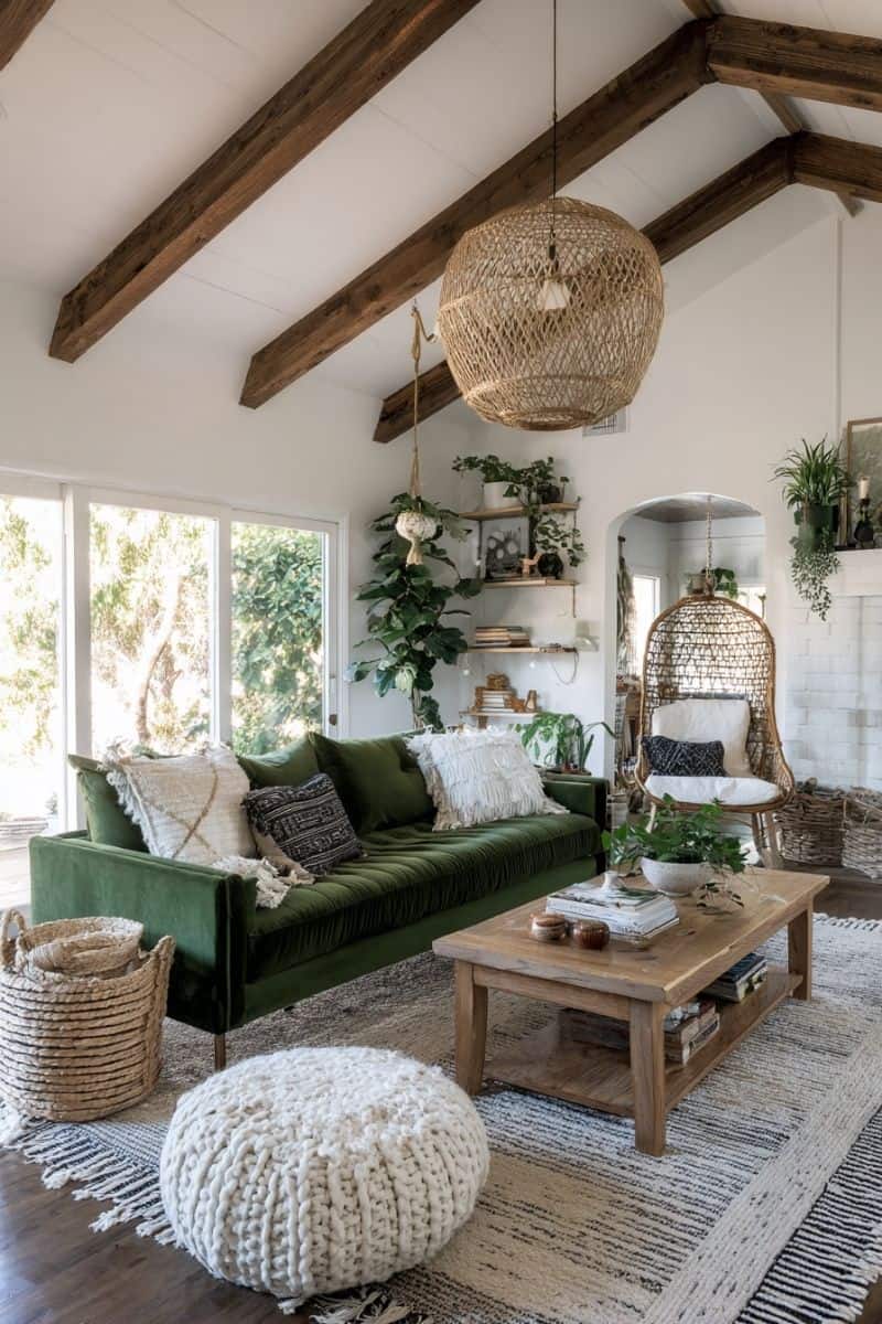 50+ Boho Living Room Ideas You’ll Want to Steal Right Now - Restore ...