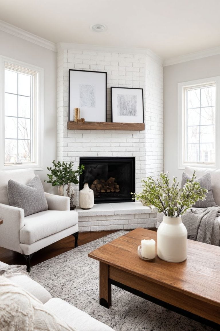 Corner Fireplaces Are Back — 30 Beautiful Ways to Style Yours ...