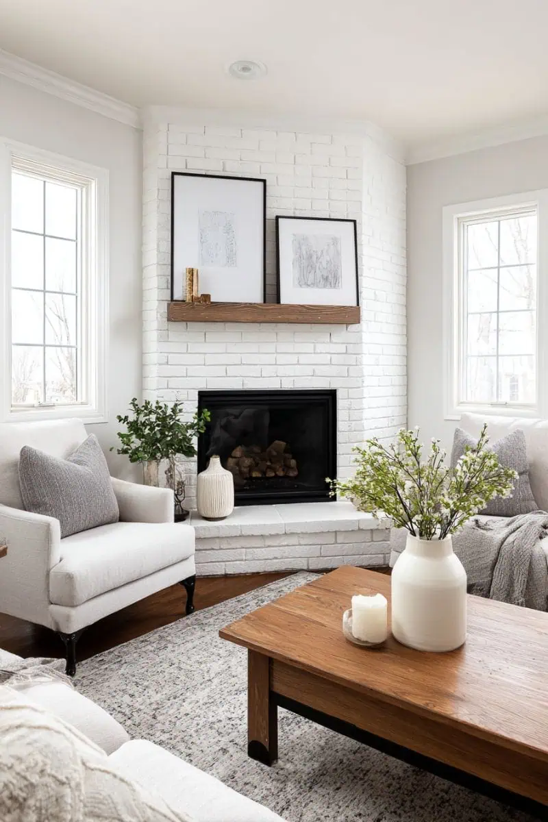 Corner Fireplaces Are Back — 30 Beautiful Ways to Style Yours ...