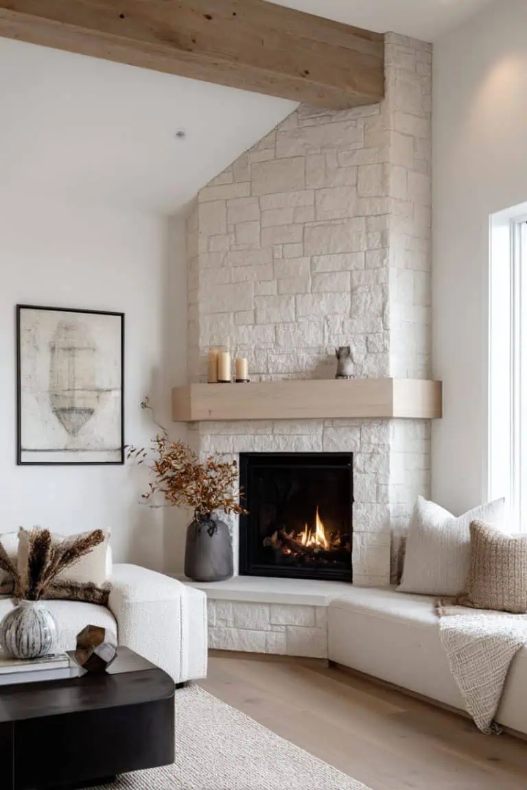 Corner Fireplaces Are Back — 30 Beautiful Ways to Style Yours ...
