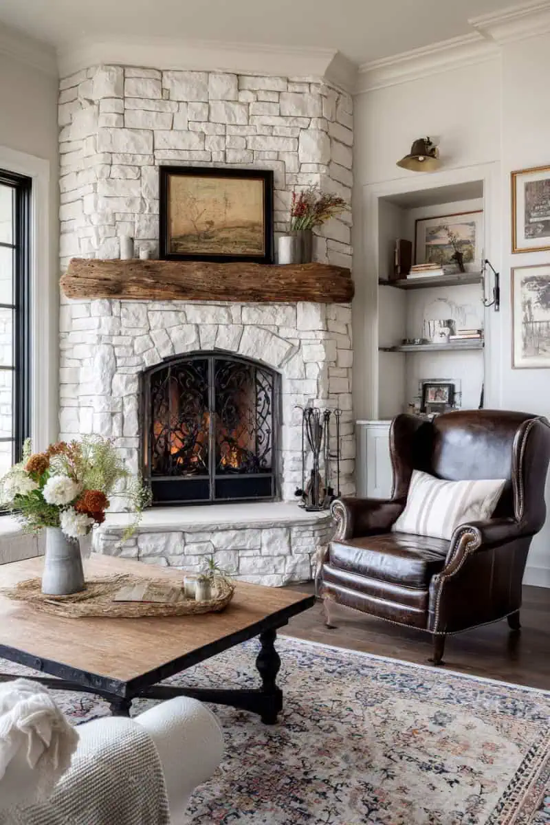 Corner Fireplaces Are Back — 30 Beautiful Ways to Style Yours ...