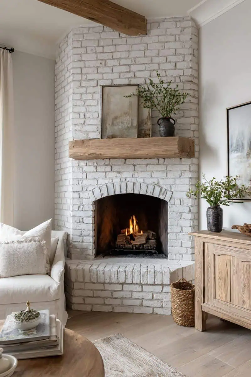 Corner Fireplaces Are Back — 30 Beautiful Ways to Style Yours ...