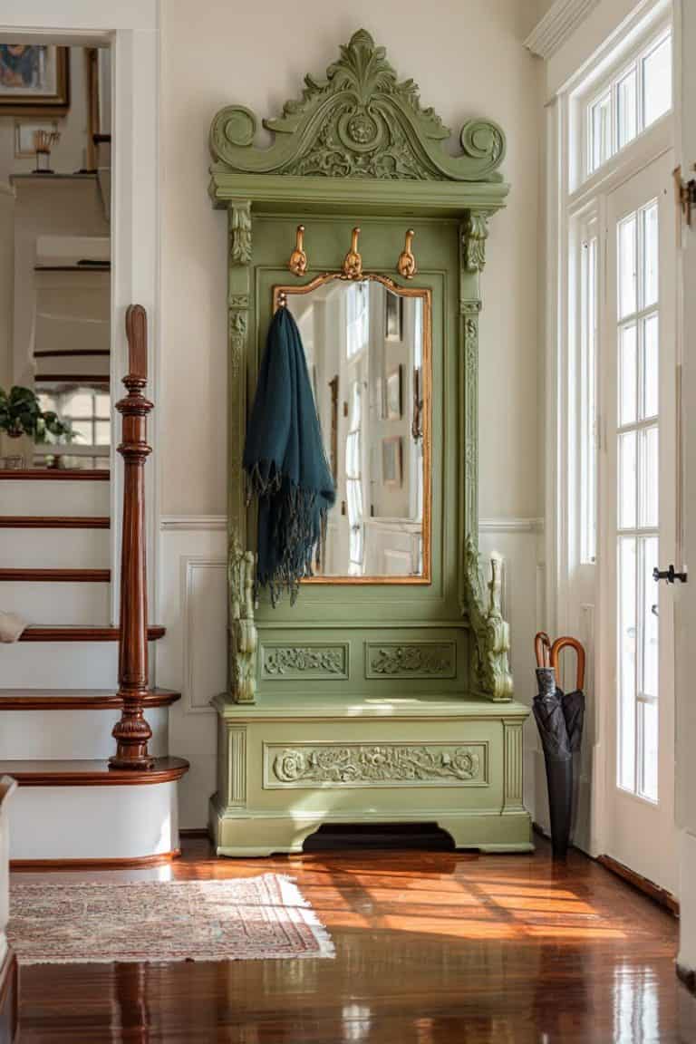 30 Stunning Hall Tree Entryways That Combine Style & Function - Restore ...