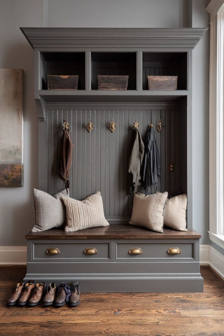 30 Stunning Hall Tree Entryways That Combine Style & Function - Restore ...