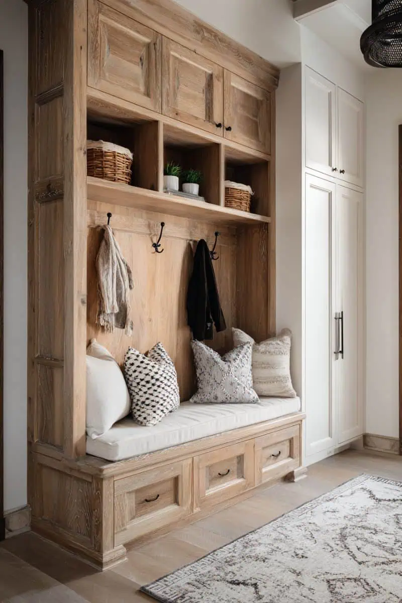 30 Stunning Hall Tree Entryways That Combine Style & Function - Restore ...