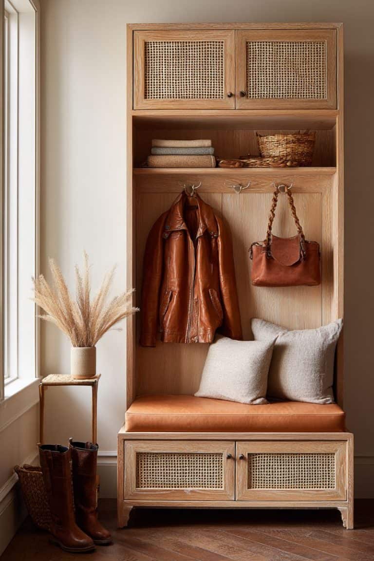 30 Stunning Hall Tree Entryways That Combine Style & Function - Restore ...