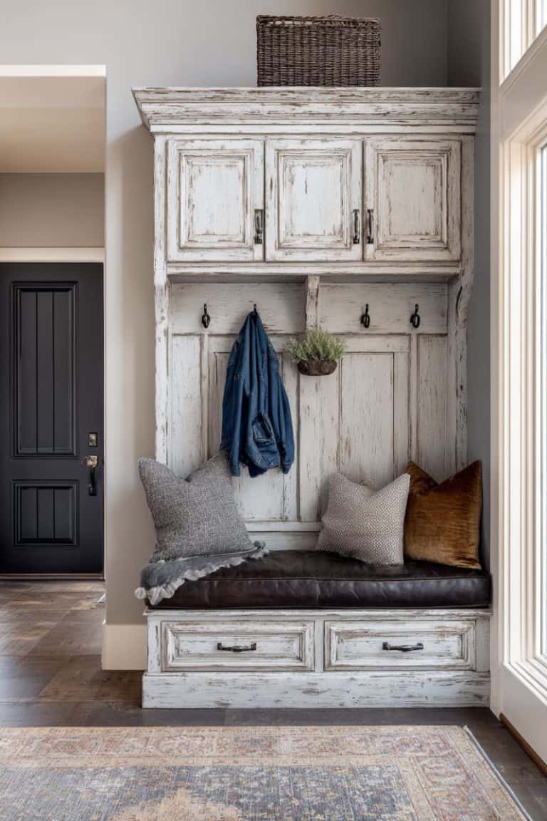 30 Stunning Hall Tree Entryways That Combine Style & Function - Restore ...
