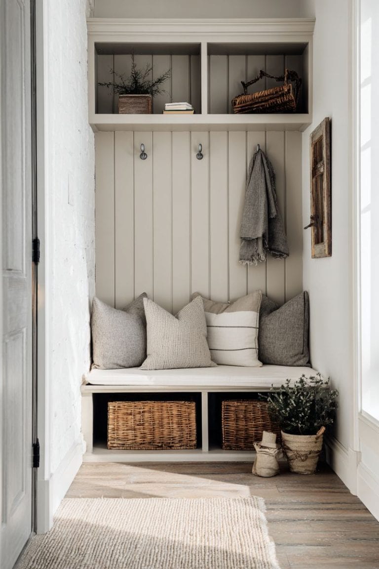 30 Stunning Hall Tree Entryways That Combine Style & Function - Restore ...