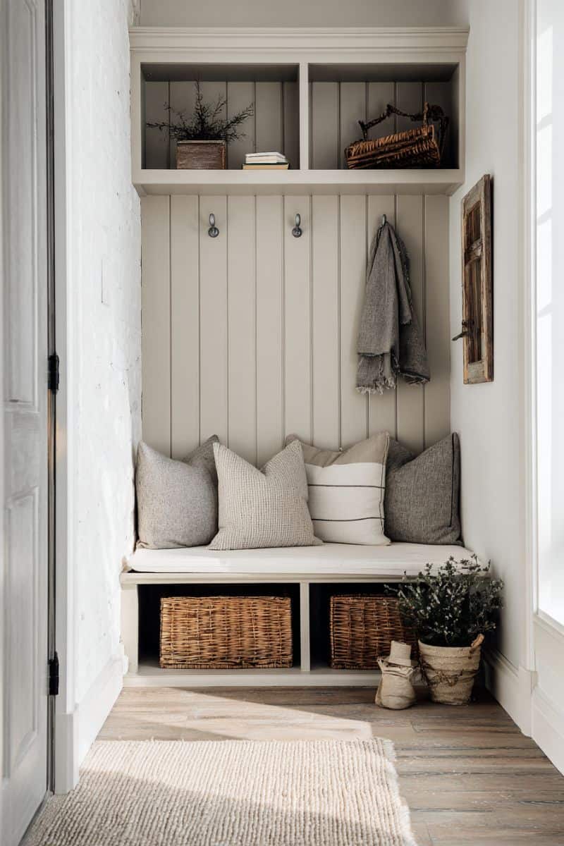30 Stunning Hall Tree Entryways That Combine Style & Function - Restore ...