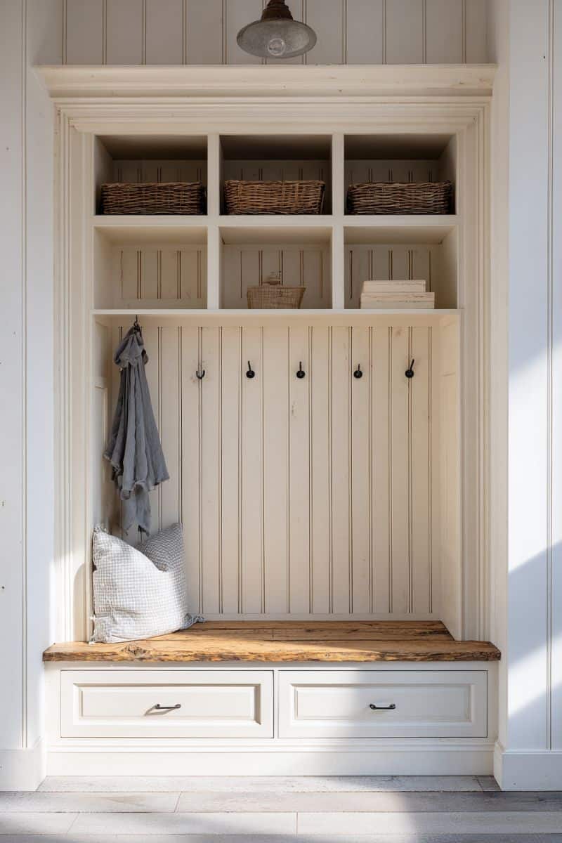 30 Stunning Hall Tree Entryways That Combine Style & Function - Restore ...