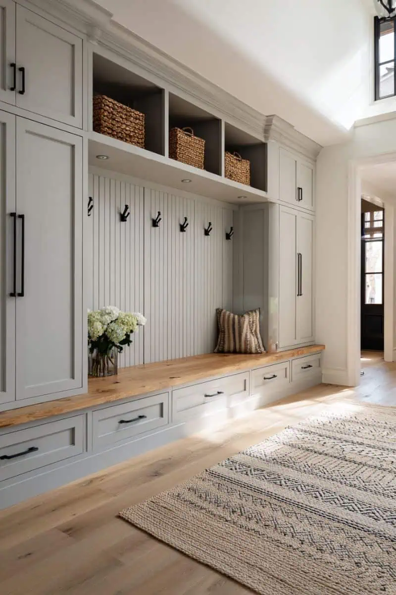 30 Stunning Hall Tree Entryways That Combine Style & Function - Restore ...