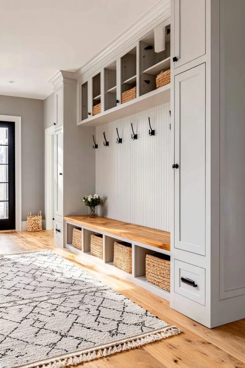 30 Stunning Hall Tree Entryways That Combine Style & Function - Restore ...