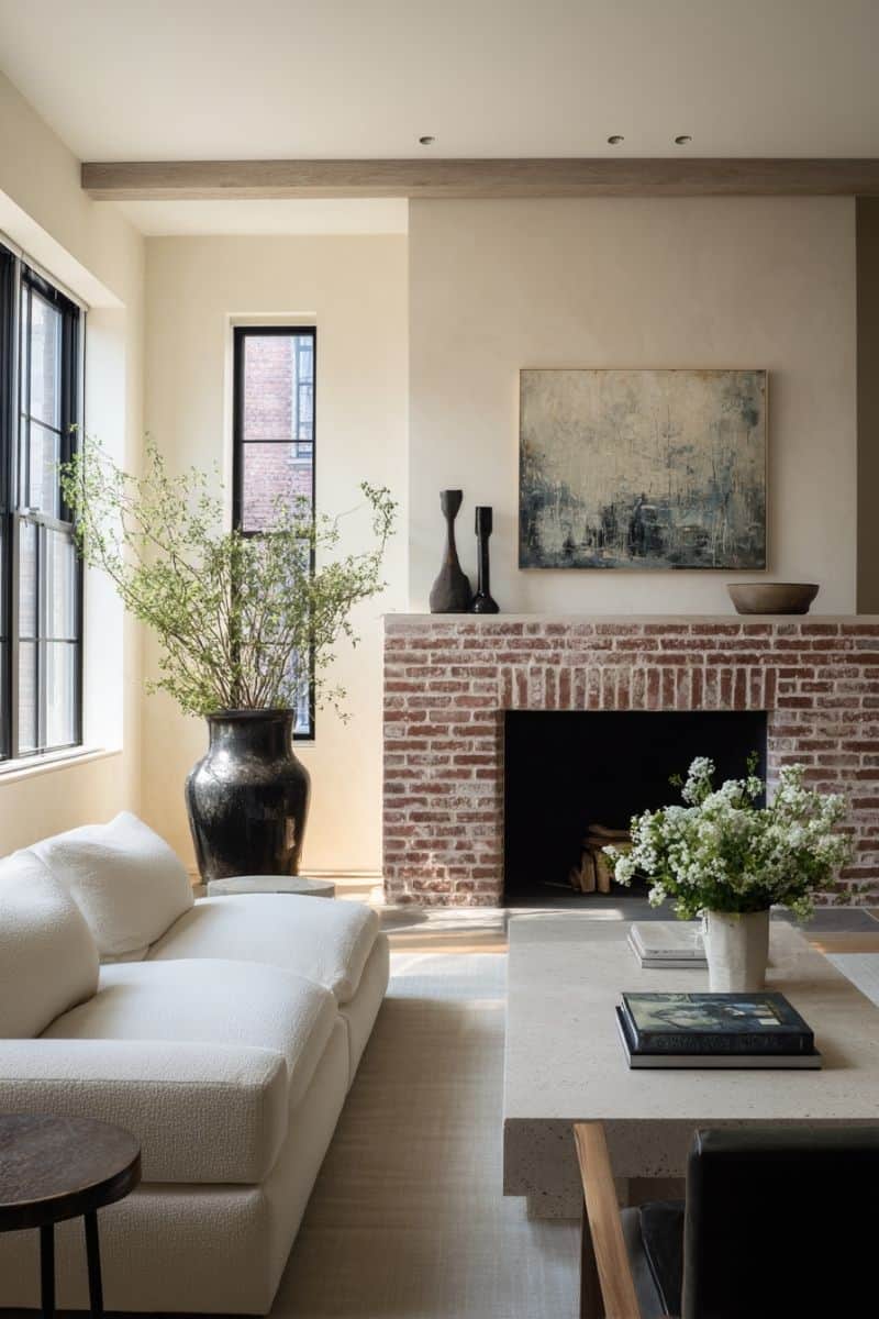 30 Stunning Red Brick Fireplaces That Prove This Classic Look Never ...