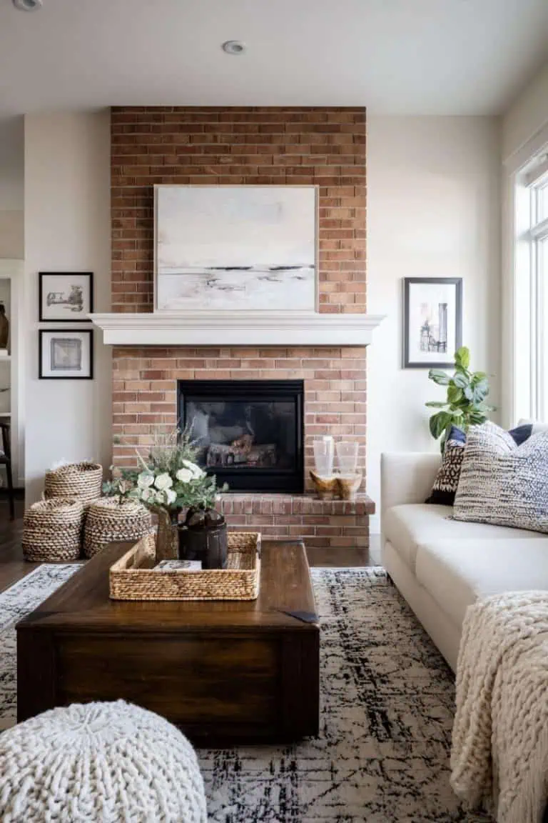 30 Stunning Red Brick Fireplaces That Prove This Classic Look Never ...