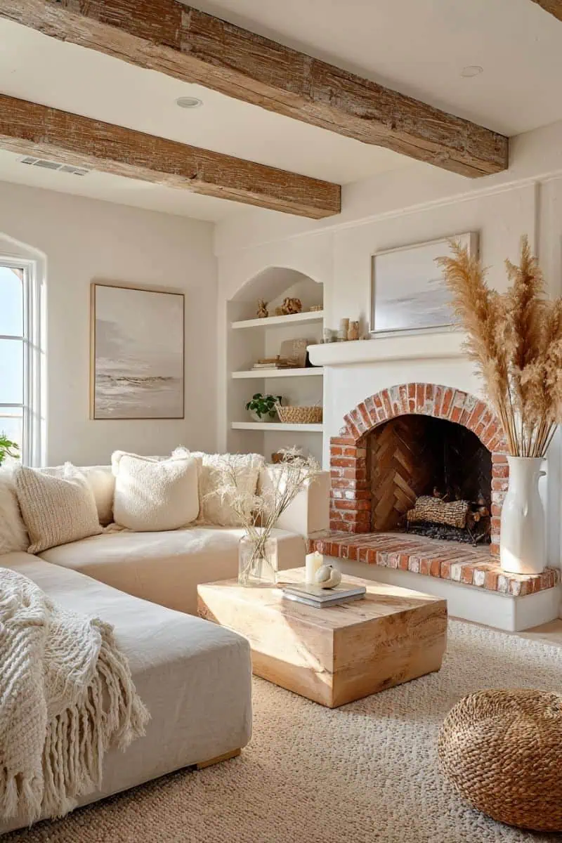 30 Stunning Red Brick Fireplaces That Prove This Classic Look Never ...