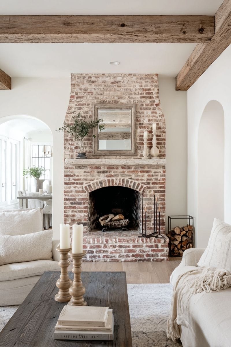 30 Stunning Red Brick Fireplaces That Prove This Classic Look Never ...