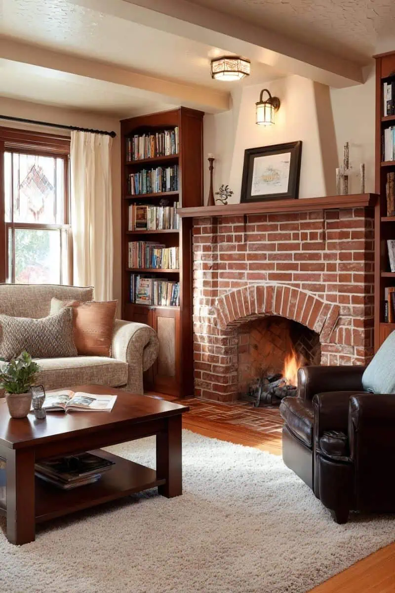 30 Stunning Red Brick Fireplaces That Prove This Classic Look Never ...