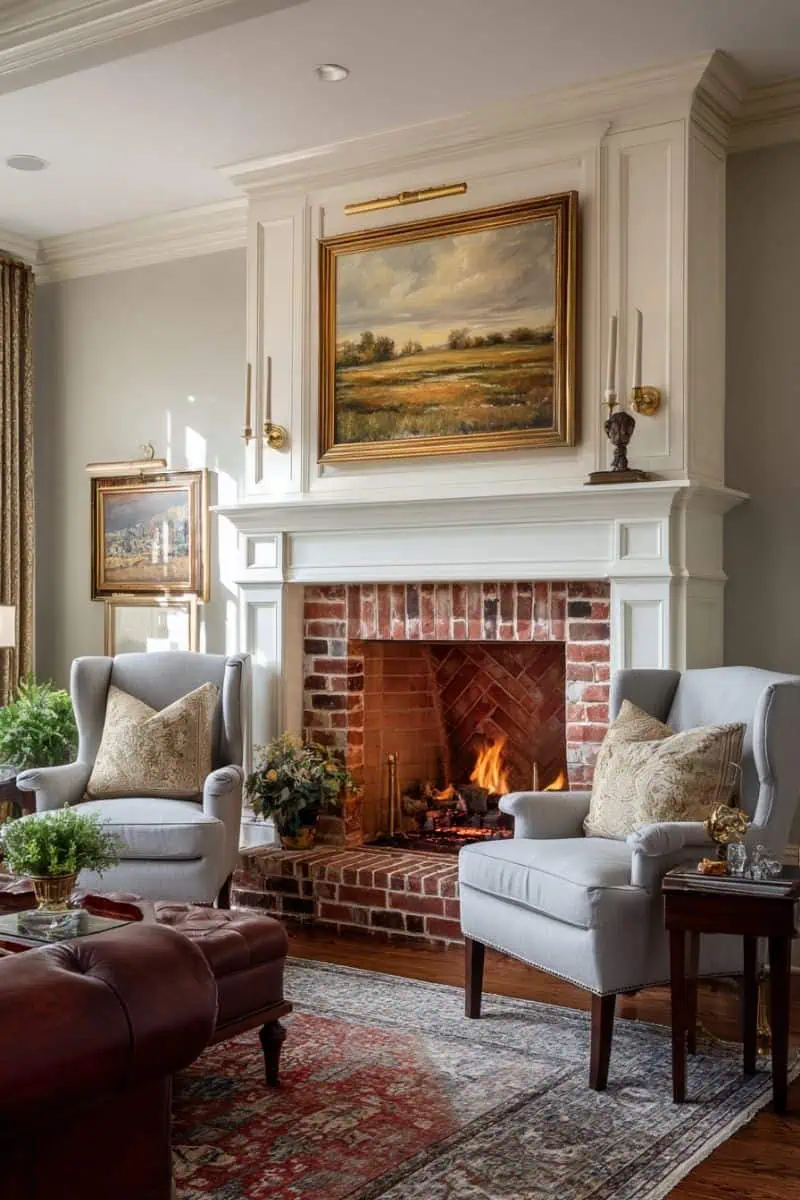 30 Stunning Red Brick Fireplaces That Prove This Classic Look Never ...