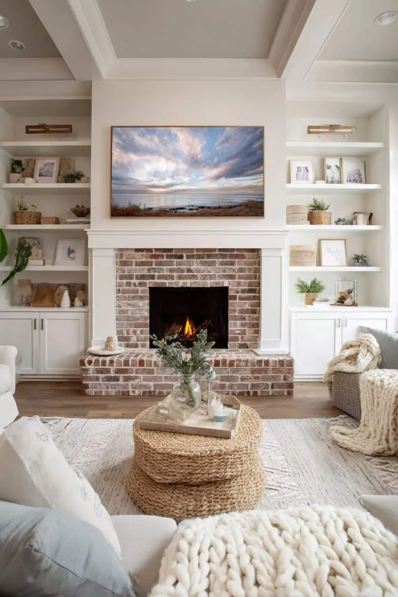 30 Stunning Red Brick Fireplaces That Prove This Classic Look Never ...
