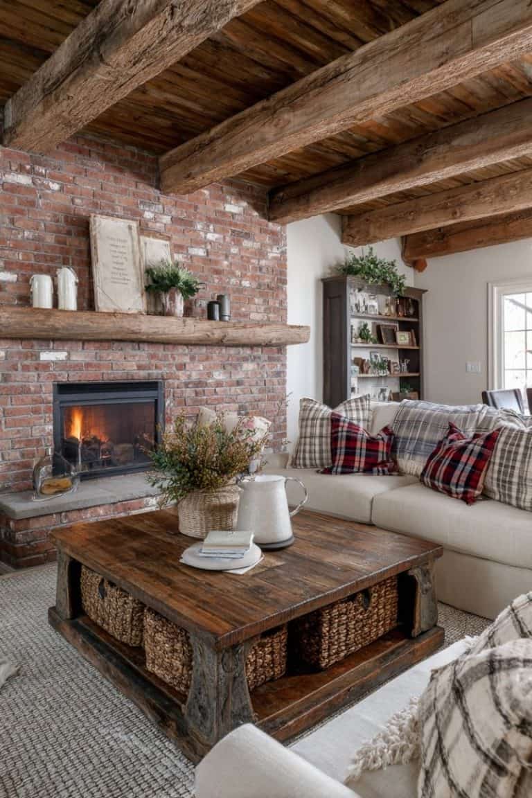 30 Stunning Red Brick Fireplaces That Prove This Classic Look Never ...