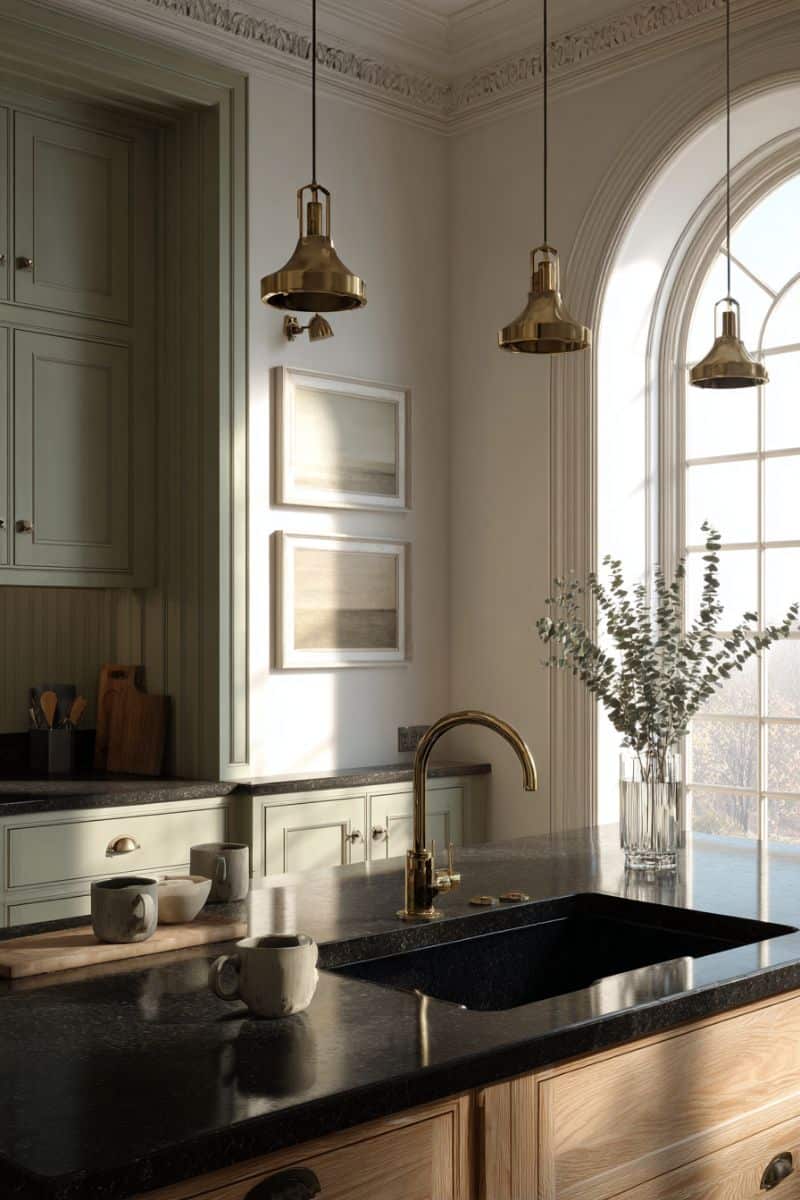 25 Dark Rustic Kitchen Ideas That Prove Moody Can Still Be Cozy ...