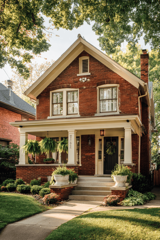 10 Stunning Colors That Go With Red Brick Homes #5 Is a Game-Changer ...