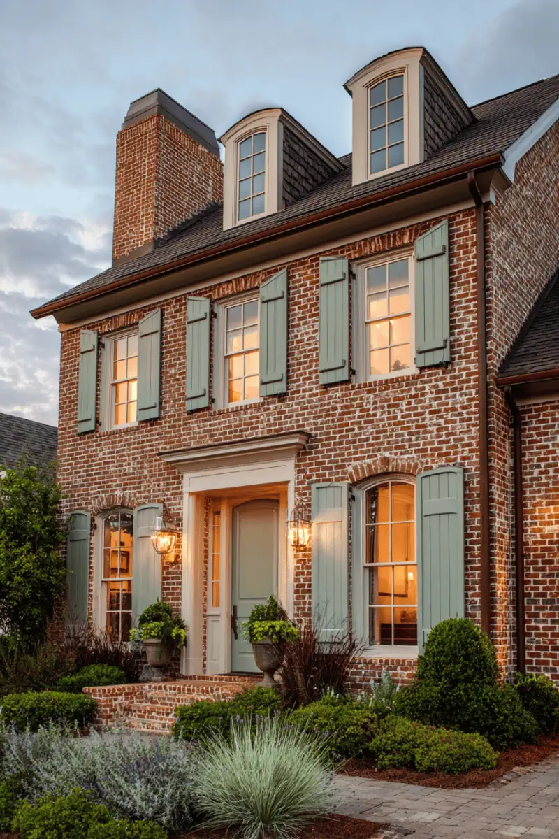 10 Stunning Colors That Go With Red Brick Homes #5 Is a Game-Changer ...